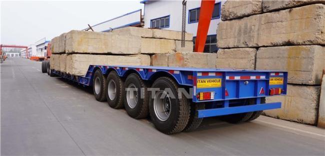 Hydraulic Multi Axle 150T RGN Mining Lowboy Trailer with Dolly
