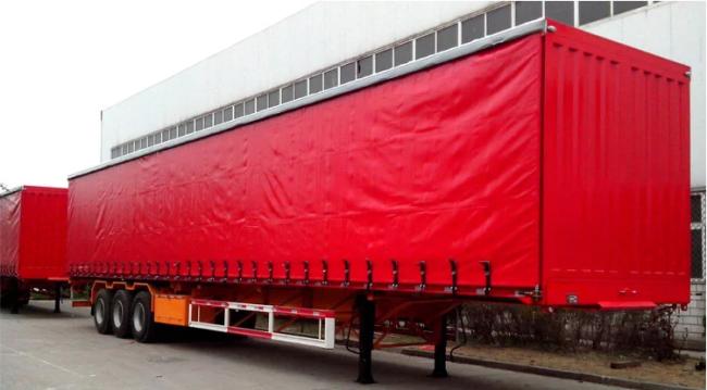 3 Axle 40 Ton PVC Tarpaulin Side Curtain Van Trailer for Sale