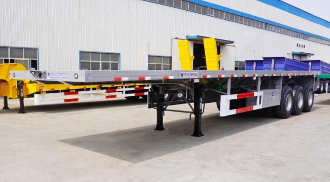 Tri Axle Trailer for Sale in Mauritius | Tri Axle 48 Ft Flatbed Trailer for Sale in Port Louis