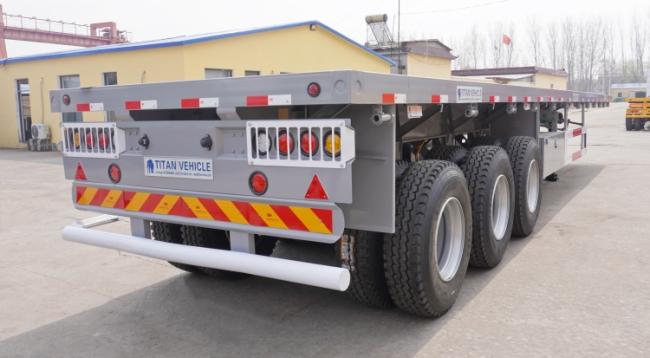 Tri Axle Trailer for Sale in Mauritius | Tri Axle 48 Ft Flatbed Trailer for Sale in Port Louis