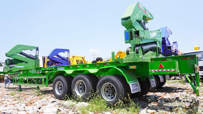 TITAN 20FT 40FT Container Side Lifter Side Loader Trailer Truck Sidelifter Sideloader for Sale in Papua New Guinea