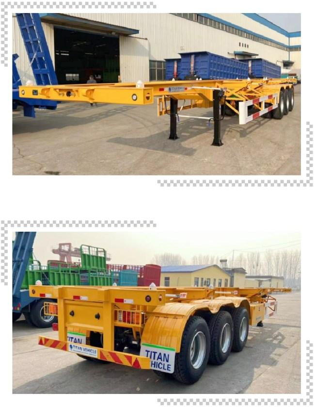 TITAN 3 Axle 40Ft Skeleton Trailer for Sale