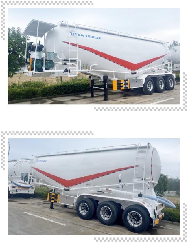 TITAN 3 Axle 40CBM Cement BulkerTtrailer for Sale Cement Bulker Price
