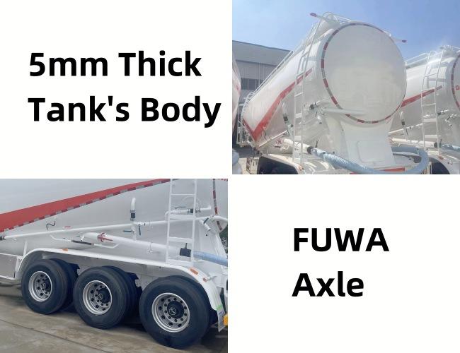 TITAN 3 Axle 40CBM Cement BulkerTtrailer for Sale Cement Bulker Price