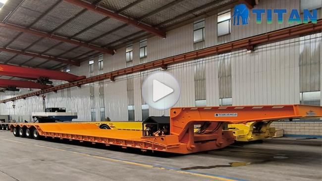 TITAN 100 Tons Removable Gooseneck Trailer for Sale  Removable Gooseneck Lowboy Trailer