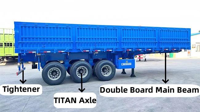 TITAN 3 Axle 33CBM Side Dump Trailers for Sale Near Me   Side Dump Semi Trailer