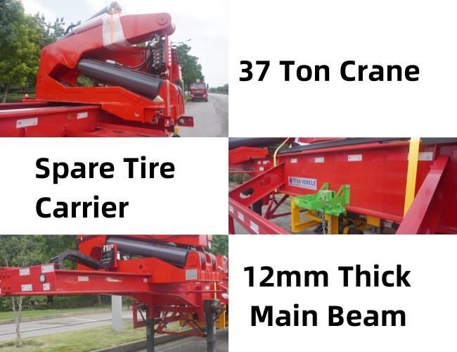 TITAN Container Loading Trailer Sidelifter Container Trailer for Sale