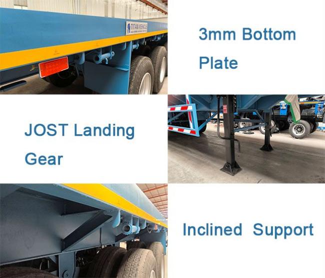 TITAN Tri Axle Telescopic Trailer   24MExtendable Flatbed Trailer for Sale