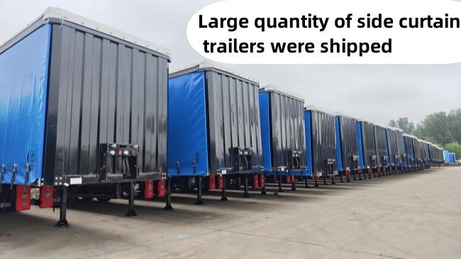 TITAN 3 Axle Pvc Tautliner Curtains Price  Side Curtain Trailer for Sale