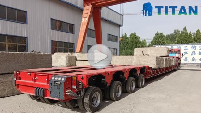 TITAN Nicolas Modular Trailer  Multi Axle Hydraulic Low Bed Trailer
