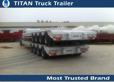 China 150 Ton 4 lines 8 axles lowboy Heavy Haul Trailers for Heavy construction machines for sale