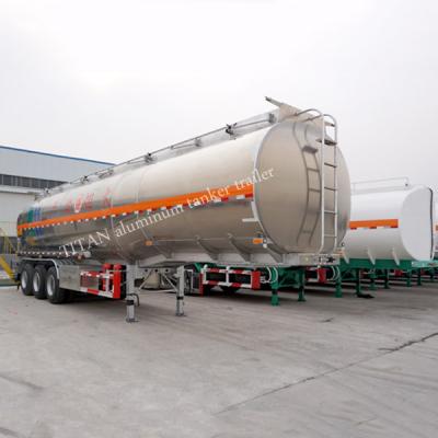 Cina 3 rimorchi dell'autocisterna del petrolio greggio dell'asse 45000 litri del combustibile dell'autocisterna dei semi del rimorchio di lega di alluminio in vendita