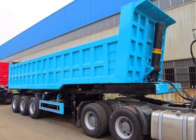China TITAN 3 Axle end dump trailer 30 CBM rear tipping trailer with the capacity of 60 T for sale