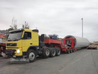 China Wind Tower Trailer for hauling wind tower for sale