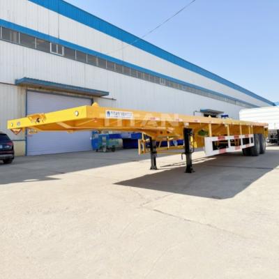 Cina TITAN 2 Axle 40 Ft Titan Flatbed Trailers for Sale in vendita