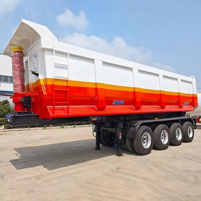 China TITAN 4 Axle Hydraulic Tipper Trailer | Tipper Semi Trailer for Sale Near Me en venta