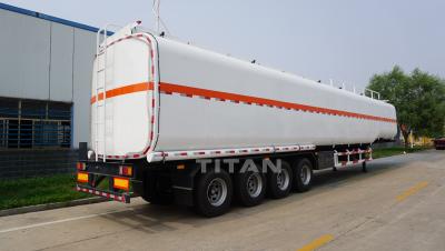 China Gasoline transport truck trailer gasoline tanker trailer gas fuel tank trailer for sale