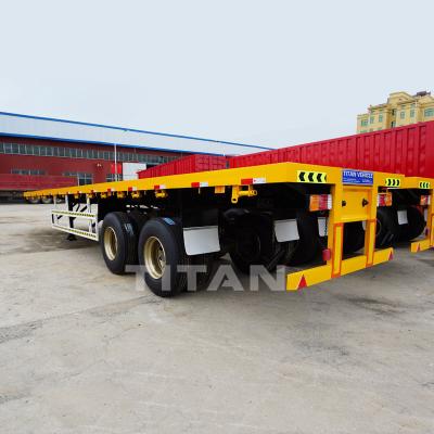 China cargo ship 50 ton two-axle flatbed 40
