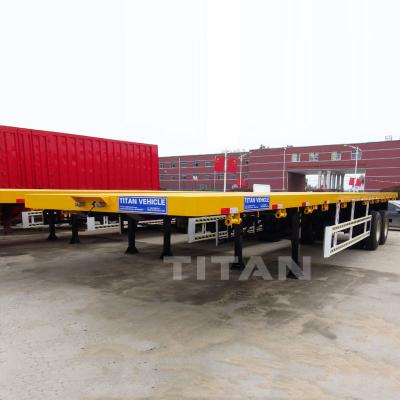 Китай cargo ship 50 ton two-axle flatbed 40