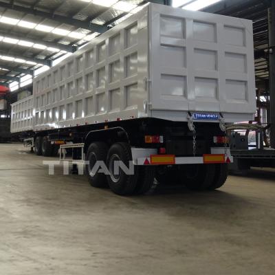 China Hot sale Heavy Duty 2/ 3/4 Axles Dump Semi Trailer tipper trailer à venda