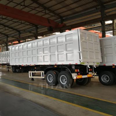 China Hot sale Heavy Duty 2/ 3/4 Axles Dump Semi Trailer tipper trailer à venda