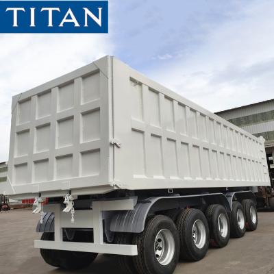 中国 TITAN 5 Axles Heavy Duty Hydraulic Telescopic Cylinder Tipper/Dumper/Dump Semi Trailer 販売のため
