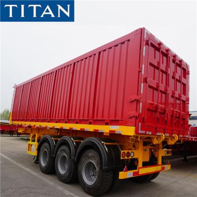 China 2/ 3 axles hydraulic container tipper dump chassis semi trailer zu verkaufen