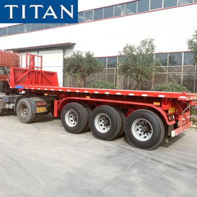 Cina TITAN 20/40ft container dump tipper chassis semi trailer for sale in vendita