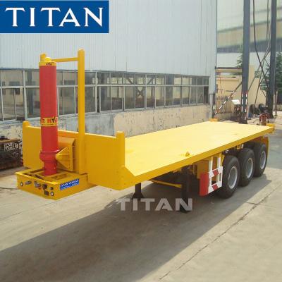 Cina TITAN 20/40ft container dump tipper chassis semi trailer for sale in vendita