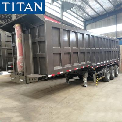 Cina Dump Tipper Tipping Truck Trailer with Hydraulic Cylinder for Zambia in vendita