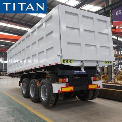 中国 3 Axle 80 Tons Heavy Duty Tipper Dump Truck Trailers for Sale 販売のため