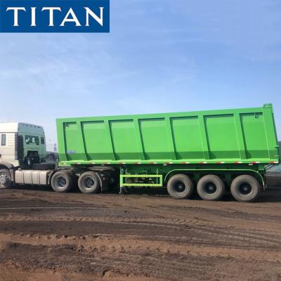 China Hydraulic 100 Ton End Tipper Dump Trailer for Sale in Nigeria zu verkaufen