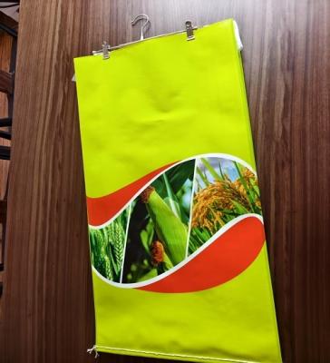 China Woven Polypropylene Sacks Durable Customized Printing And 15-50kgs Loading Weight Pp Sack for sale