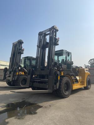 China 15000kgs Rated Load Counterbalance Forklift with Heavy-Duty and Durable Tire Prong Attachment for sale