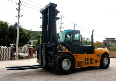 중국 타이어 프론그 부착장과 함께 42톤의 높은 부하 용량 무거운 리프트 포크리프트 판매용