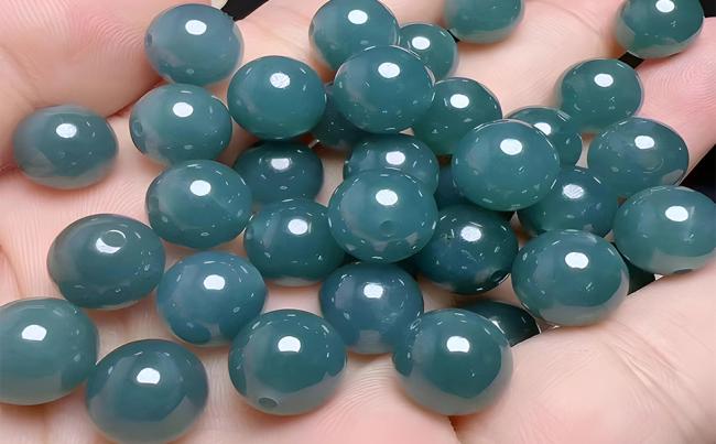 Blue-green jade bracelet for Women