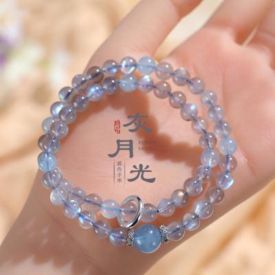Chine Bracelet à perles de cristal en vrac pour femmes Bracelet à perles de couleur Boho multi-couches empilage Bracelets Stretchy Strand Brillant Bracelets à perles de cristal à vendre