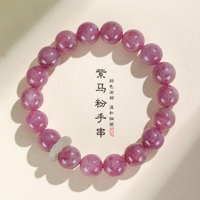 China Pink Quartz Bracelet Natural Stone Beaded Bracelets Handmade Stretch Gemstone Bracelet Healing Crystal Bracelet Healing Jewelry Gifts For Women Girls for sale