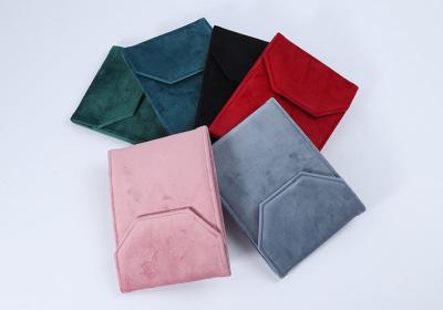 China Elegant Luxury Noble Eco Friendly Biodegradable Velvet Pearl Necklace Storage Bag Ring Earring Set Velvet Bag Fashion Dust-Proof Pendant Storage Set Bag for sale