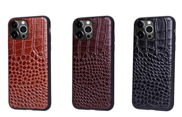 Quality Phone Case Bagua For Apple IPhone 15/14 13 Hands Mobile Phone Case Full Leather Crocodile Upper And Lower Pattern Protective Cover for sale