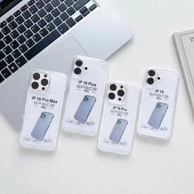China Suitable For Apple 17pro/17Air/17promax Space Shell Transparent TPU Mobile Phone Case Apple Mobile Phone Case for sale