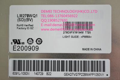 China LG 27inch IPS LCD panel,LM270WQ1-SDBV for sale