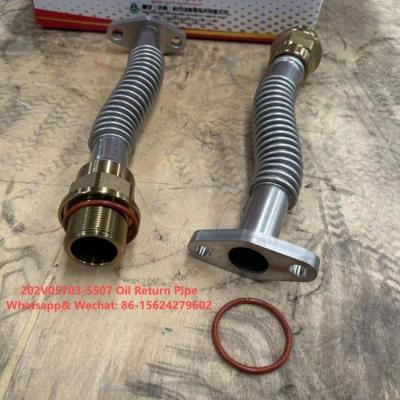 China 6.7 Cummins Turbo Oil Return Line 202V05703-5507 HOWO Truck Parts MC13 C7H Sitrak HOWO T5G for sale