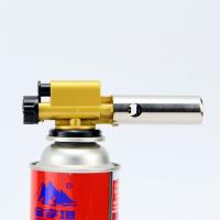 China Brass Butane Torch Lighter 1300C Windproof for BBQ Kitchen Outdoor Cooking for sale