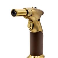 China Refillable Butane Torch Lighter 1300°C Adjustable Flame Kitchen Cooking Searing for sale