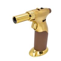 China Refillable Butane Torch Lighter 1300°C Adjustable Flame Kitchen Cooking Searing for sale