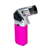 China Refillable Butane Torch Lighter 1300C Windproof Blue Flame Adjustable Kitchen Blow Torch for sale