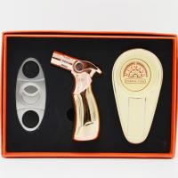 China Refillable Butane Torch Lighter 1300°C Adjustable Flame for Cigar Pipe Candle for sale