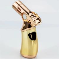 China Refillable Butane Torch Lighter 1300°C Adjustable Flame for Cigar Pipe Candle for sale