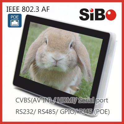 China 7 Inch  Onwall Mount Android GPIO Tablet PC With Power Over Ethernet for sale